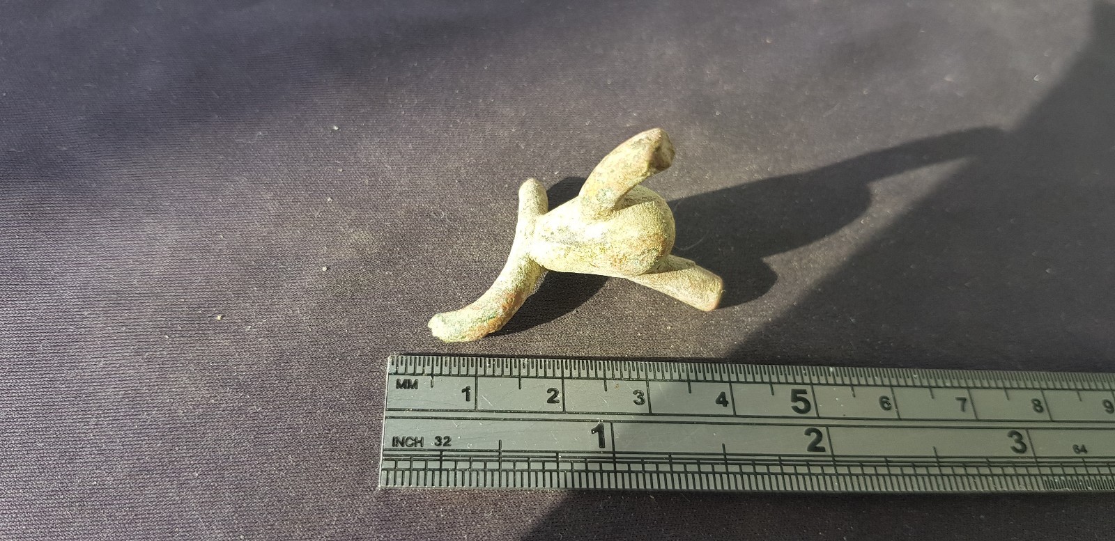 Superb Celtic bronze VR double phallic terret ring Please read ...