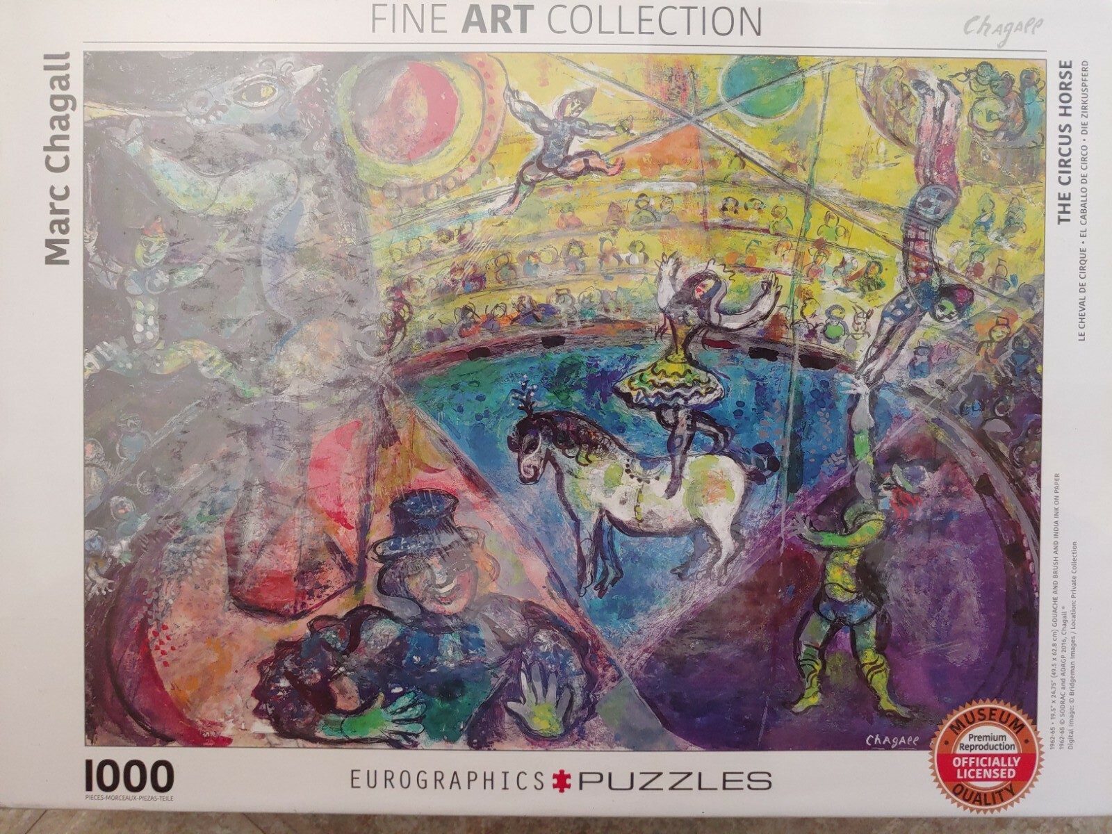 Eurographics Marc Chagall Le Cheval De Cirque Puzzle (1000 Piece) for ...