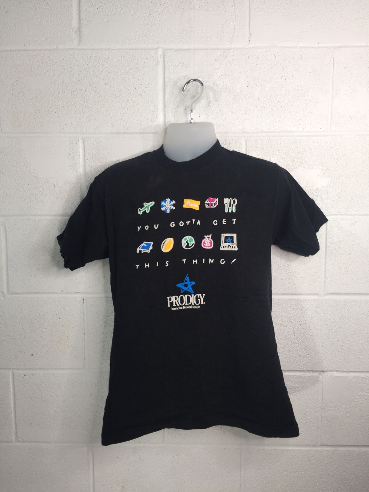 Vintage 90s PRODIGY Interactive Personal Service Computer T-Shirt Adult ...