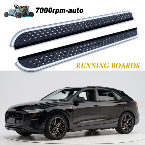 2PCS Side Steps Runing Boards Fits for Audi Q8 2020-2023 Nerf Bar ...