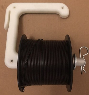 Wire handle with 24 gauge black 500 foot spool of copper fireworks zip ...