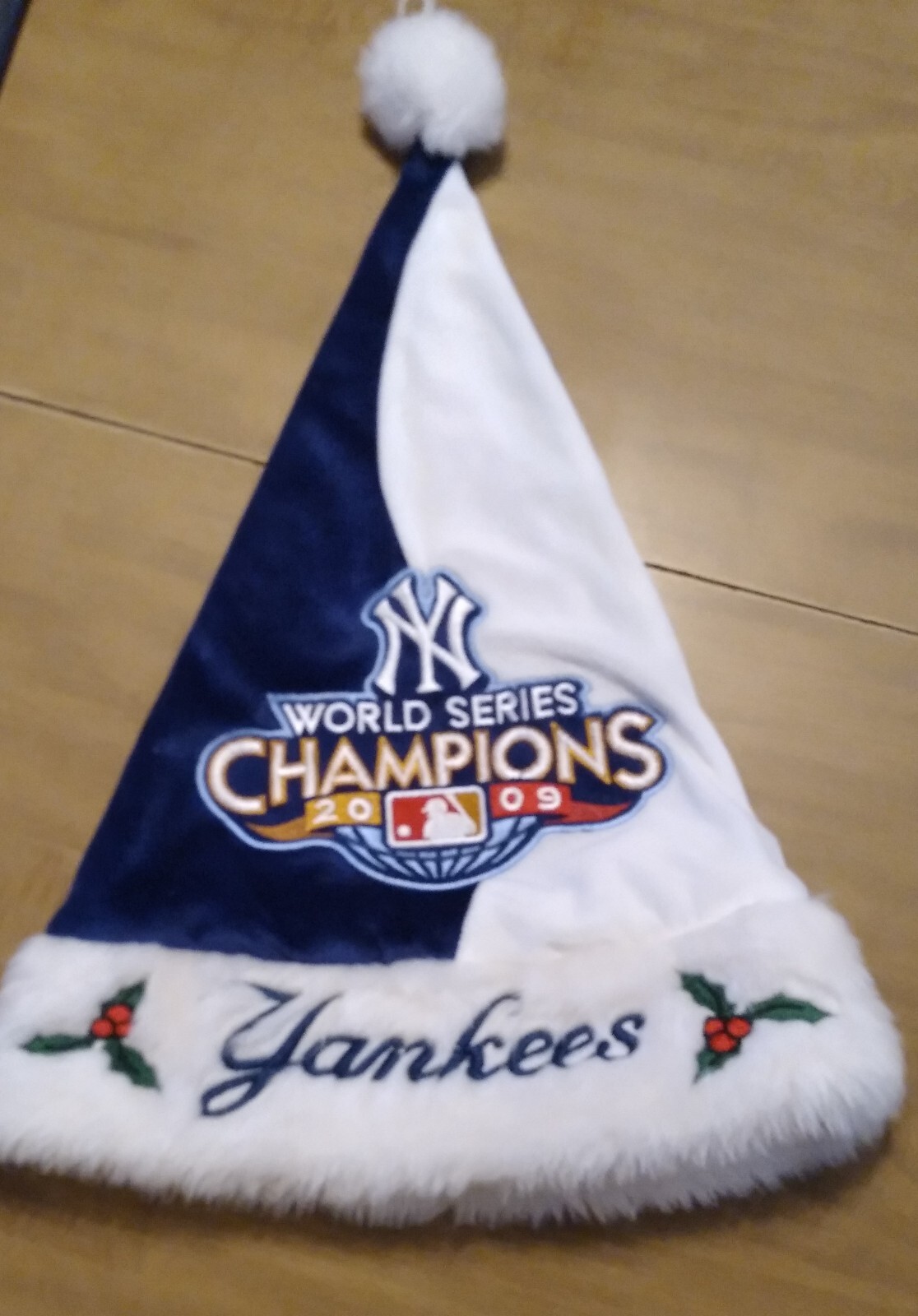 NY New York Yankees Holiday Santa Hat 2009 World Series CHAMPS ...