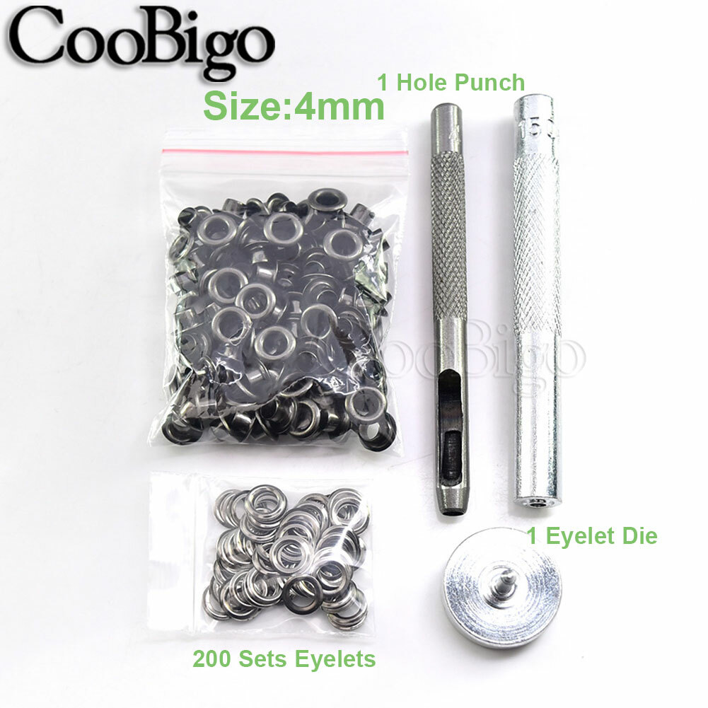 200sets Metal Eyelets With Grommet Garment Backpack Shoes DIY ...
