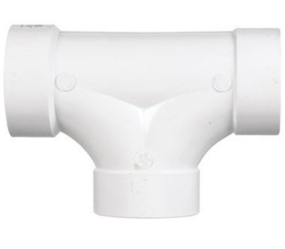 Napco P1006 6 Inch Hub x Hub x Hub PVC 2-Way Cleanout Tee | eBay