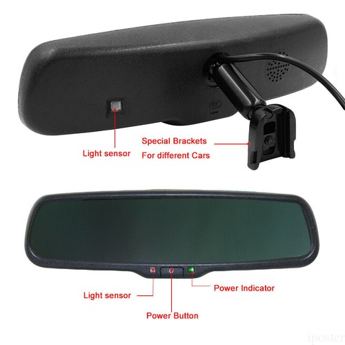 OEM Car Rear View Mirror Monitor 4.3"+No1 Mount+CCD Color Reversing ...
