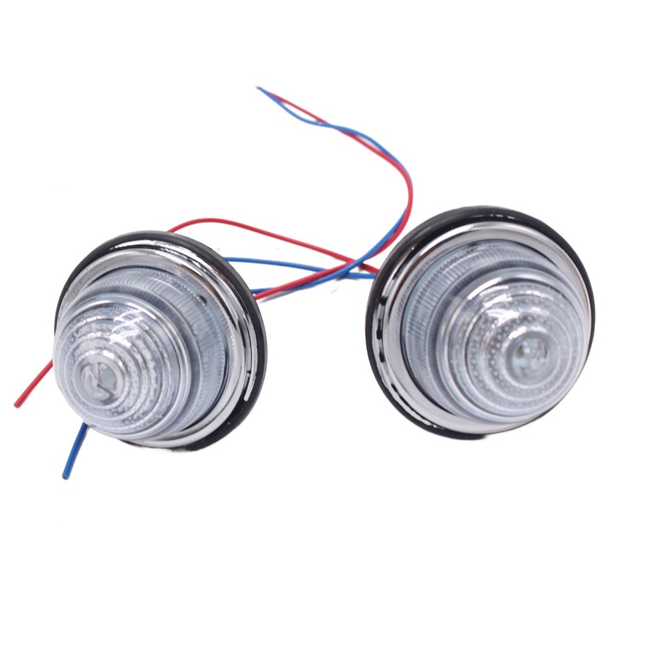 2PCS For Land Rover Lucas L594 1958-1986 Front Rear Brake Light Turn ...