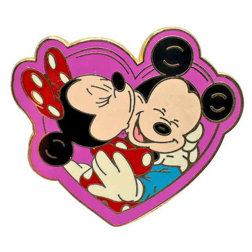 Disney Jerry Leigh Mickey and Minnie Kissing In Heart Trading Pin DC1S7 ...