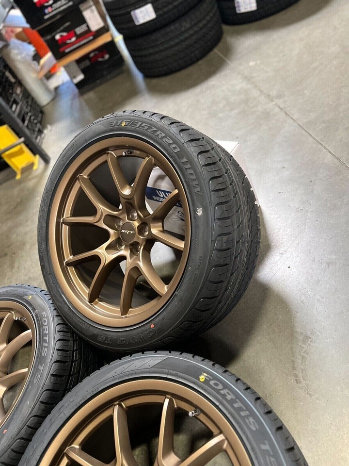 (4) WIDEBODY 20x11 Bronze SRT Hellcat 50th ANV Wheels Tires Charger ...