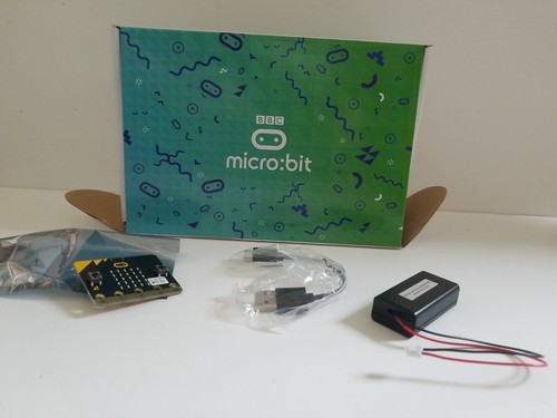 10 x BBC micro:bit V1 kits with boards, usb cables, battery packs ...