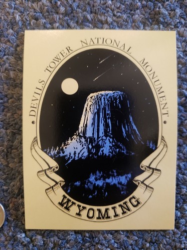 Devils Tower Art refrigerator magnet close encounters national park ...