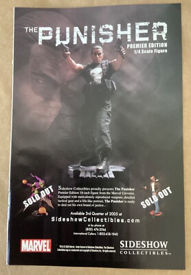 The Punisher 2006 comic print ad Sideshow action figure promo art ...