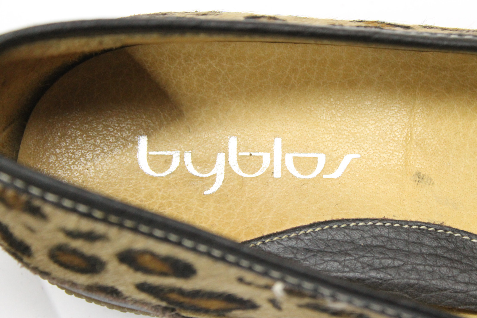 BYBLOS women shoes sz 7.5 Europe 38 beige pony hair S6865 | eBay