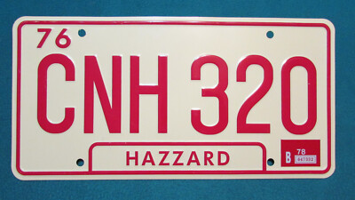 Dukes of Hazzard | General Lee | Georgia CNH 320 License Plate 6"/12 ...