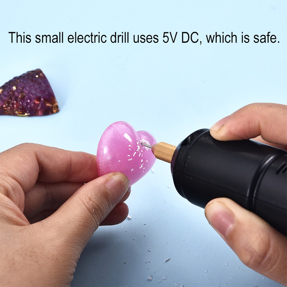 Mini Electric Hand Drill USB Hole Punch DIY Small Jewelry Portable ...