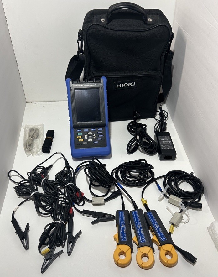 Hioki 3197 3Phase HandHeld Power Quality Analyzer Meter,3-9694 clamps ...