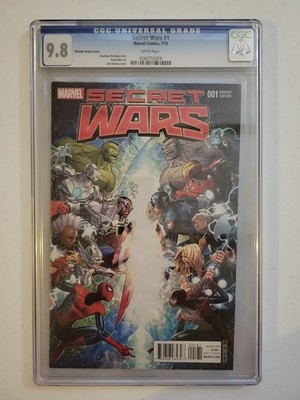 Secret Wars #1 Jim Cheung 1:100 Variant Marvel Comics 2015 CGC 9.8 ...
