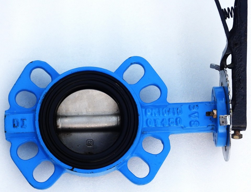 NOS SVS BUTTERFLY VALVE DN80 CAST IRON WAFER TYPE BUTTERFLY VALVE PN 10 ...