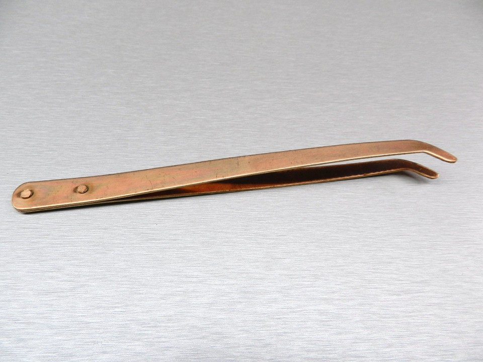 Copper Tongs for Jewelry Soldering Pickler Tweezer Curved Tips Pickling ...