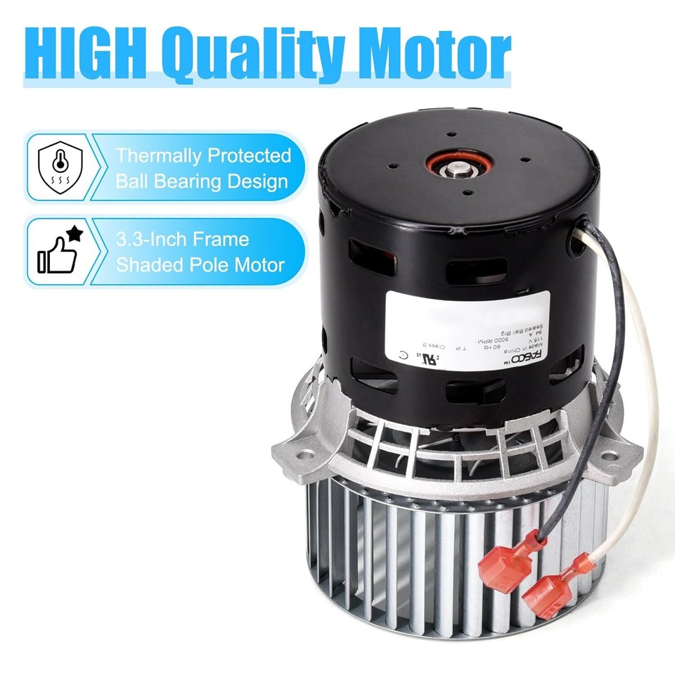 PU-4C442 Convection Blower Fan for Englander 25-PDVC, 55-SHP10 Pellet ...