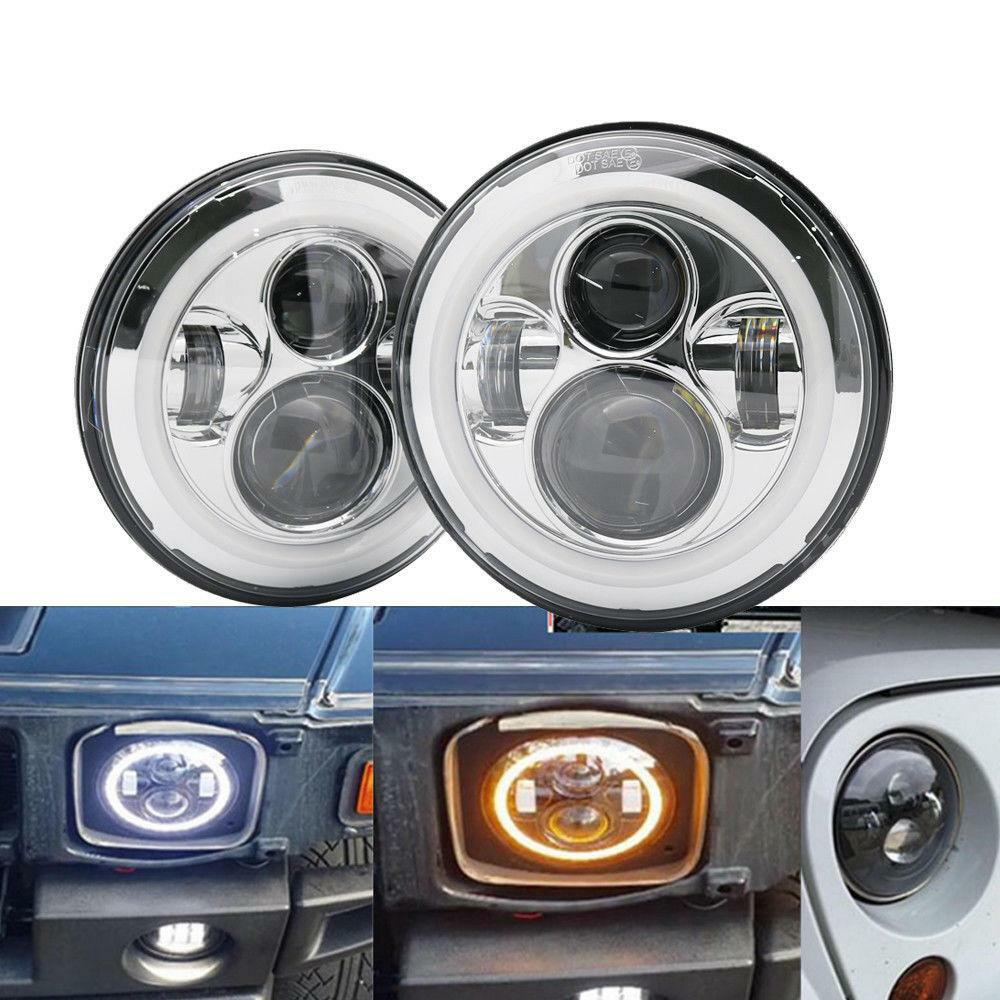7" LED Headlights Lamp Fit For Ford Falcon HO XA XB XC XK XL XM XP XR ...