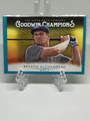2021 Upper Deck Goodwin Champions Bryson DeChambeau - Golf #73 Teal ...
