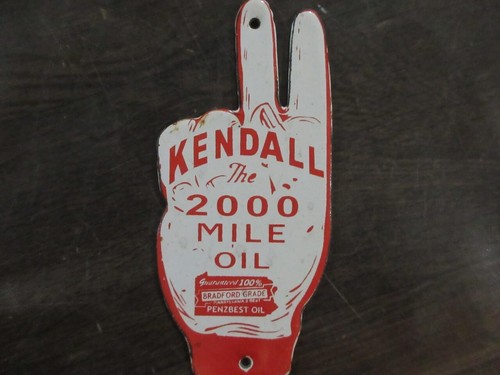 Porcelain Kendall Enamel Metal Sign Plate Size 6" x 3" Inches | eBay