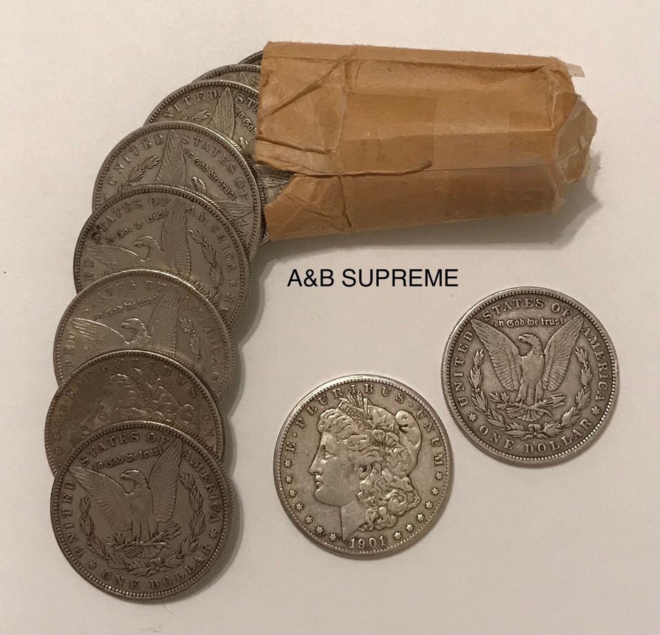 (1) Morgan Dollar 1878-1904 VF-XF From Estate Bullion Roll 90% Silver ...