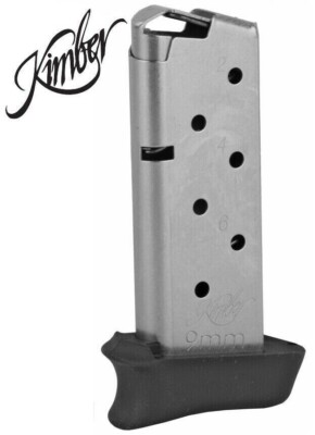 Kimber, Magazine, 9MM, 7 Rounds, Kimber Micro 9, with Hogue Grip Ext ...