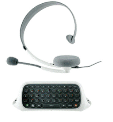Microsoft Xbox 360 Messenger Kit ChatPad and Headset - White | eBay