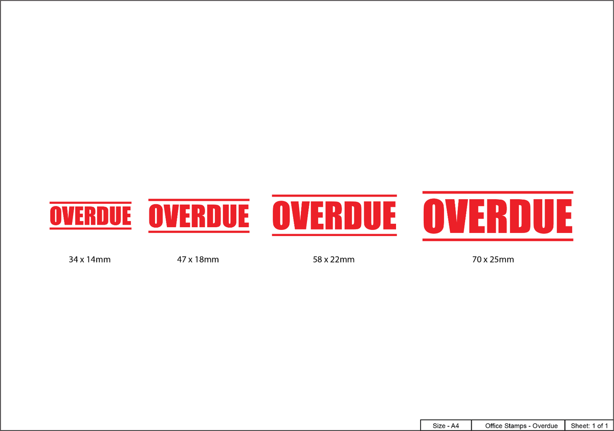 Overdue Stamp Overdue Free Signaling Icons