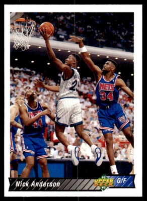1992-93 Upper Deck Basketball Card Nick Anderson Orlando Magic #161 | eBay