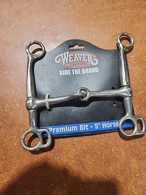 Nrw WEAVER Premium 5" Horse Bit 4 1/2" Snaffle CA-2110 | eBay