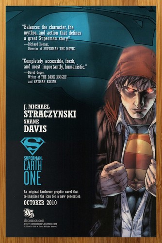 2010 DC Comics Superman Earth One Graphic Novel Print Ad/Poster Shane ...