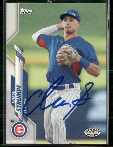 Chase Strumpf Signed 2020 Pro Debut IP Auto #PD-29 | eBay
