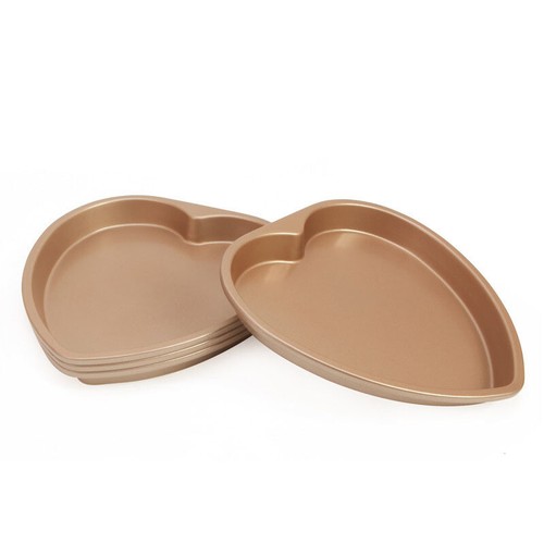 1Pc 8 Inch Heart Shaped Cookie Pan Heart Cake Pan Carbon Steel Pizza ...