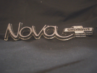 Original Chrome 1973 Chevy NOVA Script Emblem Ornament OEM #327513 | eBay
