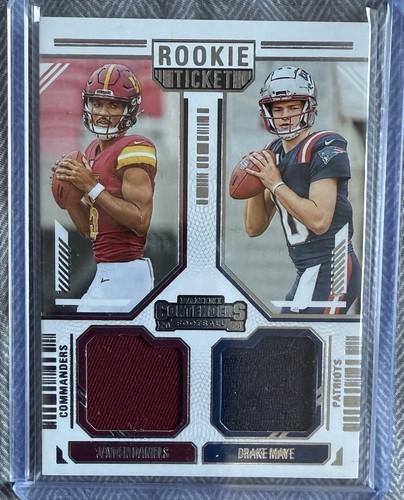 Jayden Daniels/ Drake Maye Dual Patch 2024 Panini Contenders Rookie Ticket #DS13 | eBay