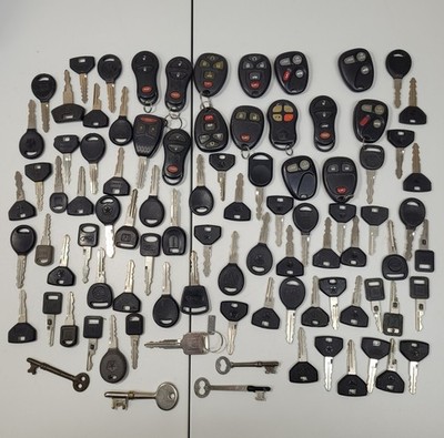 LOT OF 15 Used OEM Car Key Fobs and 75 Keys Untested from Used Car Lot ...