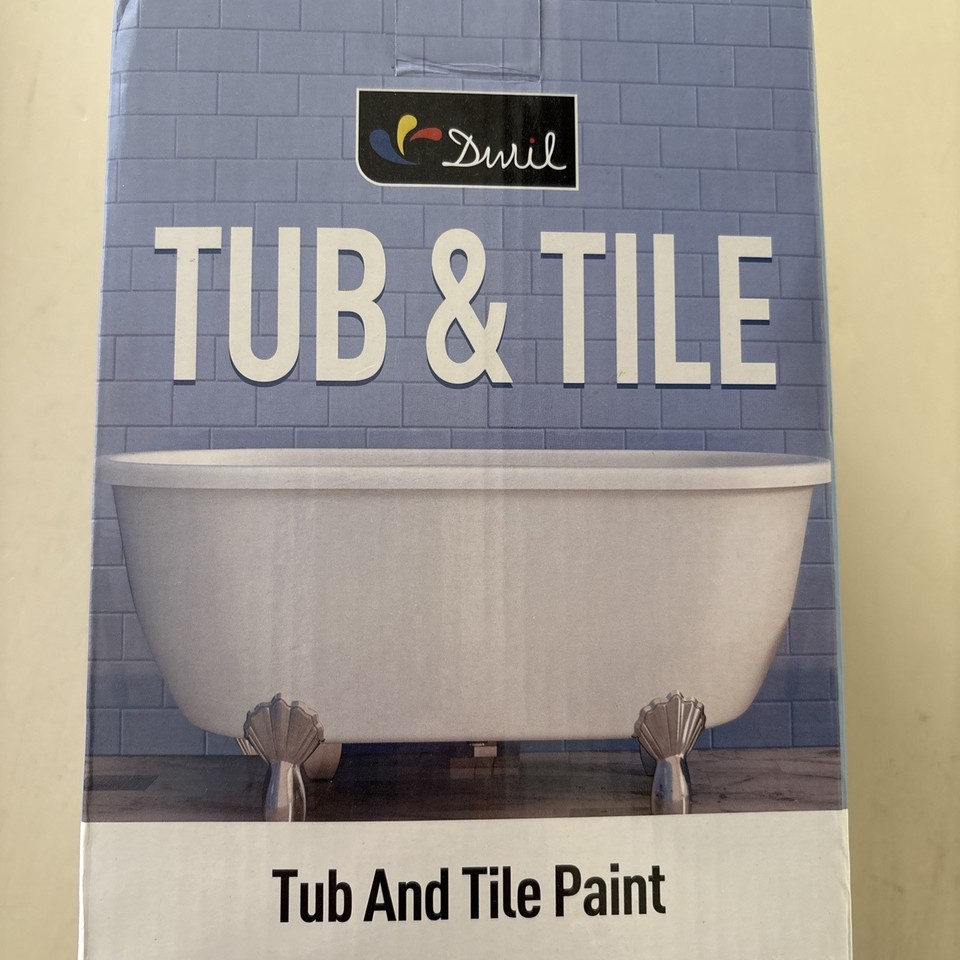 Tub and Tile Paint 16.5 oz, Tub and Tile Refinishing Kit with Hardener ...