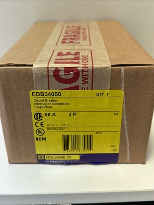 Square D EDB34050 Circuit Breaker 50 Amp 3 Pole 480Y/277 V | eBay