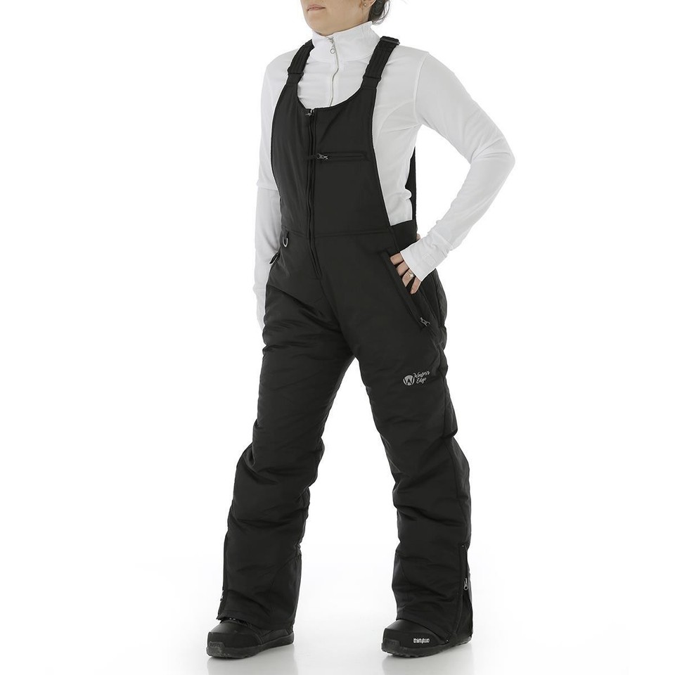 Winters Edge WTR-03 - Women's Winter's Edge Avalanche Snow Bib - Black ...