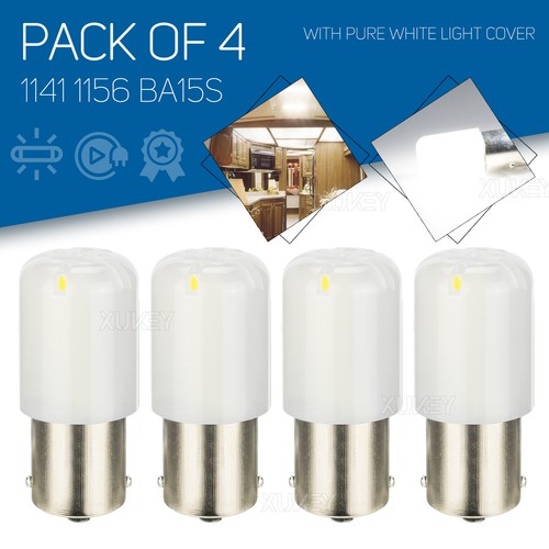 4PCS 12V White 67 89 97 631 5007 5008 R5W R10W 1156 LED Bulb Mini BA15S ...