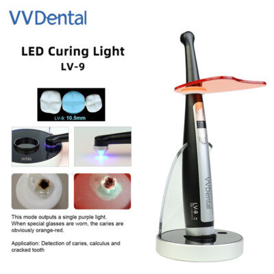 Dental Wireless LED Curing Light Photopolymerize Resin Cure Lamp 6 ...
