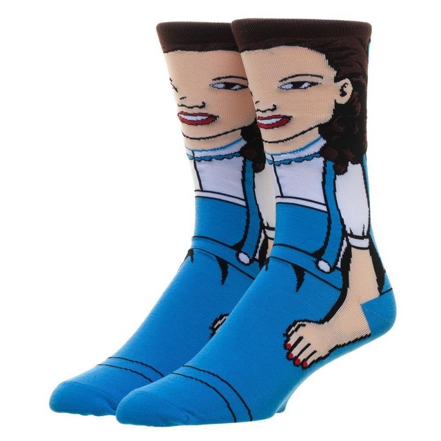 Dorothy 360 The Wizard of Oz Character Crew Socks Bioworld 1 Pair ...