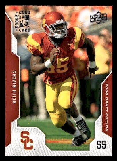2008 Upper Deck Draft Edition #59 Keith Rivers Rookie USC Trojans | eBay