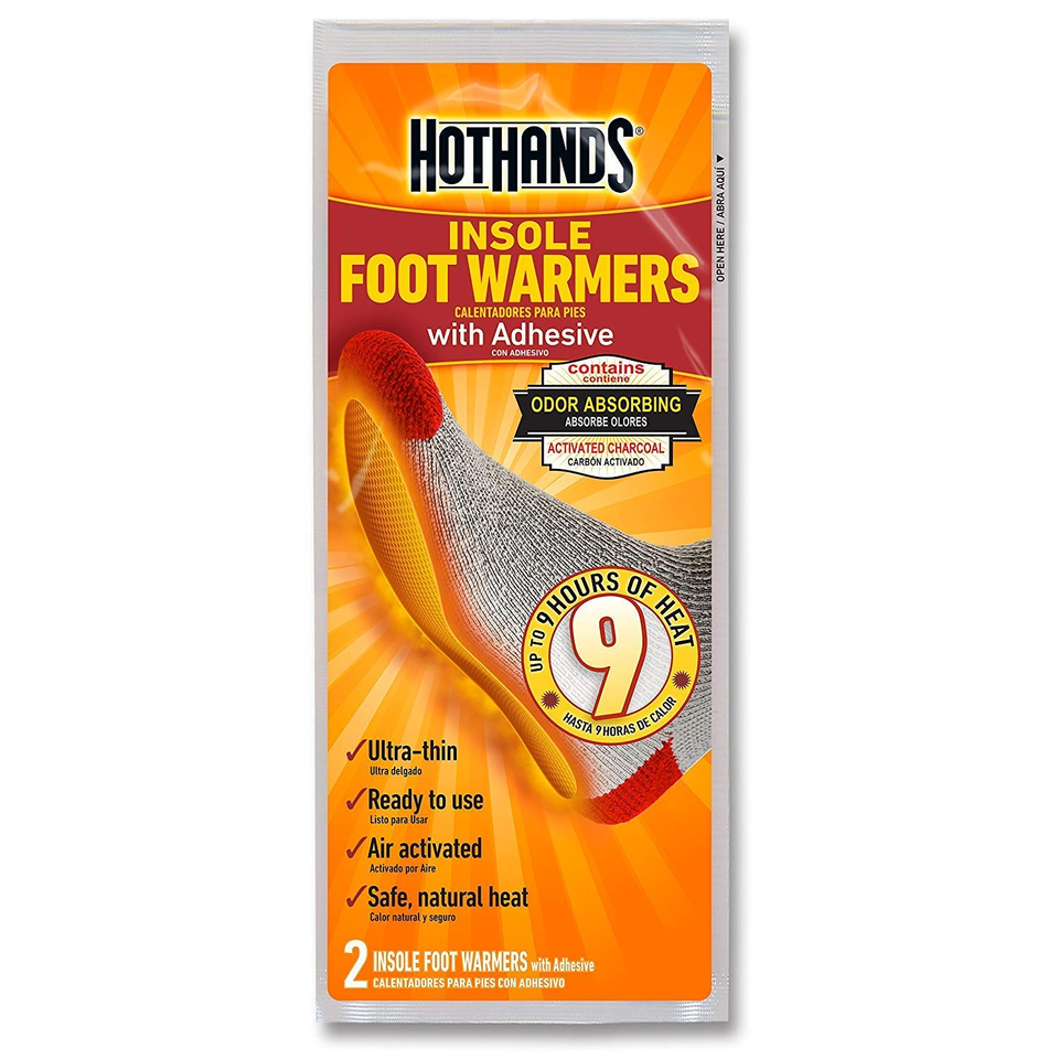 Insole Foot Warmers with Adhesive - Long Lasting Safe Natural Odorless ...