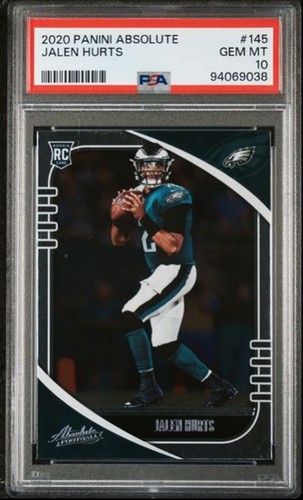 Jalen Hurts RC 2020 Panini Absolute PSA 10 Philadelphia Eagles #145 | eBay