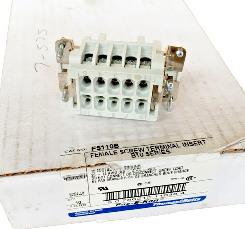 THOMAS & BETTS ABB FS110B / FS110B SCREW TERMINAL CONTACT (Brand New ...