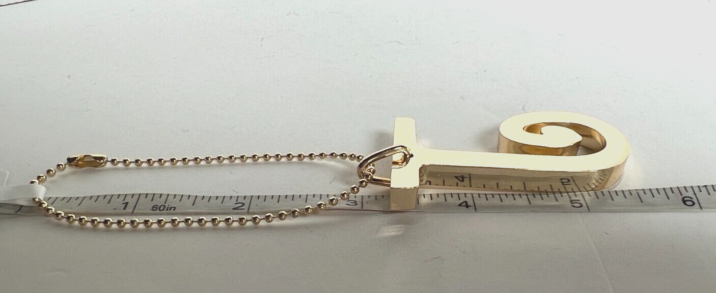 Ganz Gold Tone Monogram Initial Anywhere Charm for Car,Purse,Decor+ ...