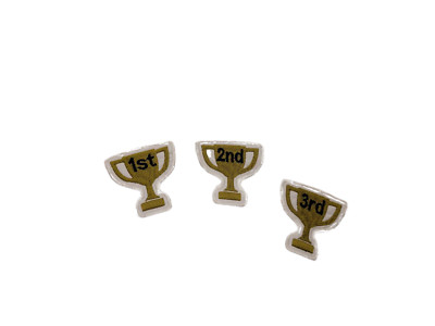 1st place trophy patch iron on patch 1st, 2nd, 3rd place sew on patch ...